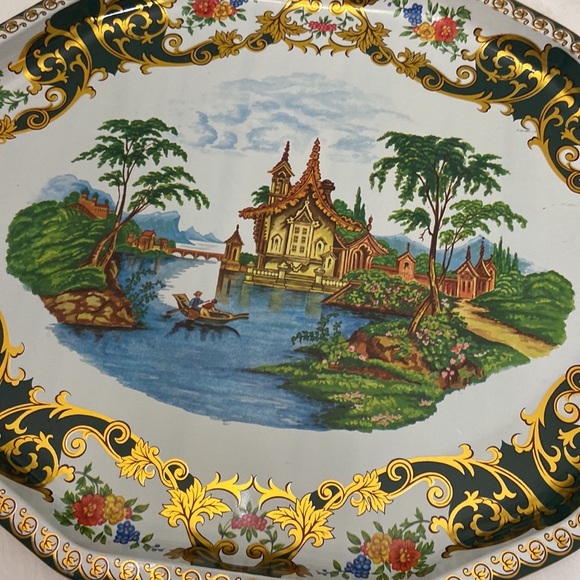 Daher | Dining | Vintage Daher Decorated Ware Japanese Scenic Tin Tray ...